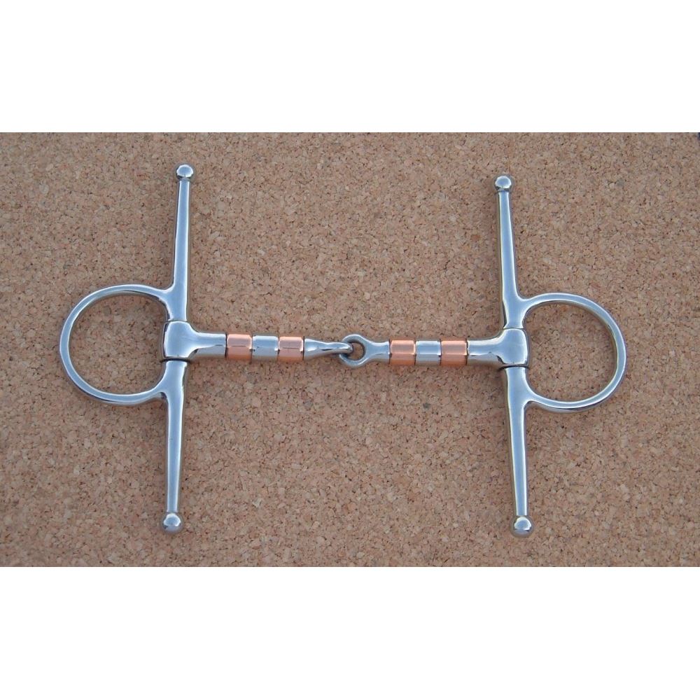Mullen Barrel Bit Hanging Cheek Mullen Barrel Baucher Horse Bit Copper ...