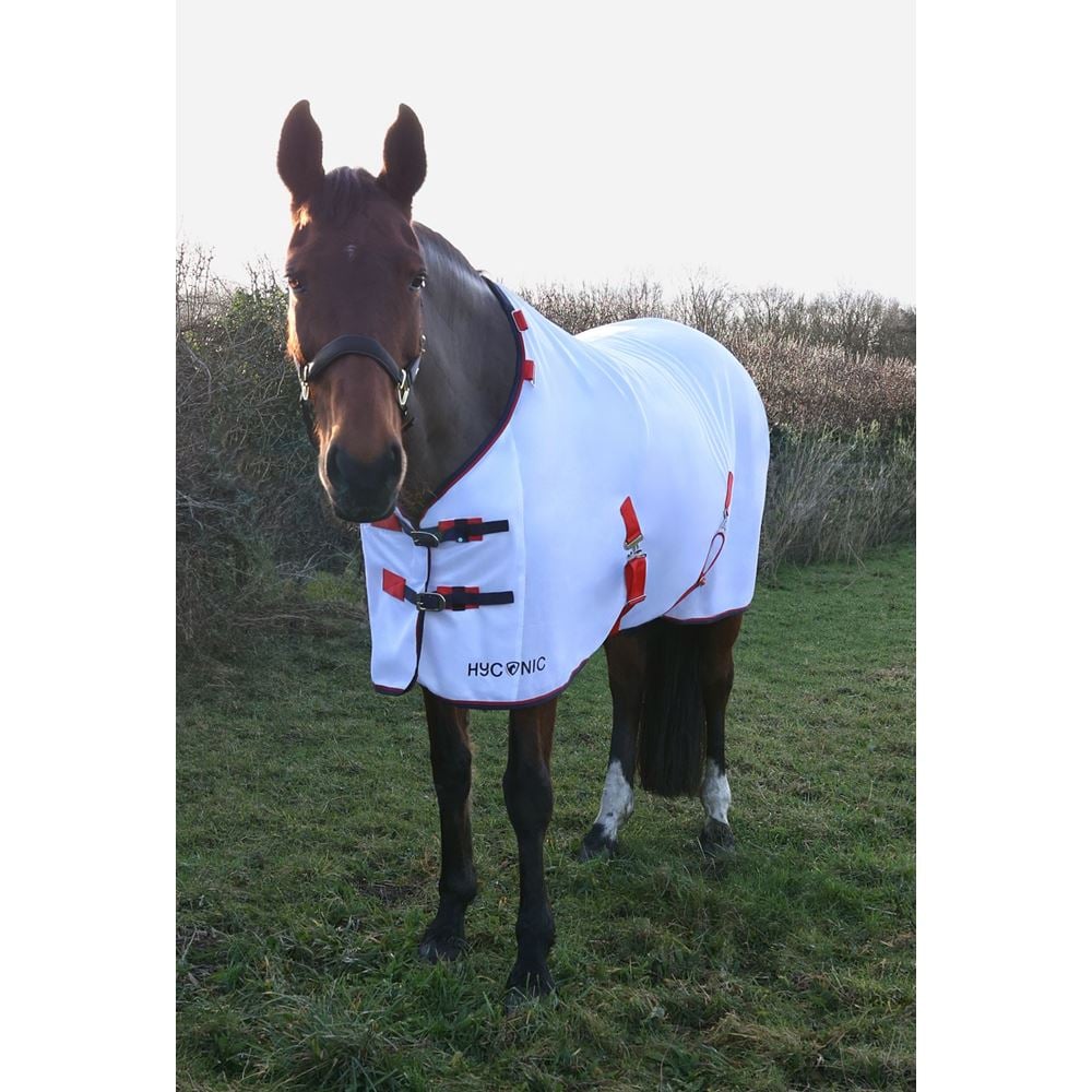 HyCONIC by Hy Equestrian Combo Fly Rug (White)