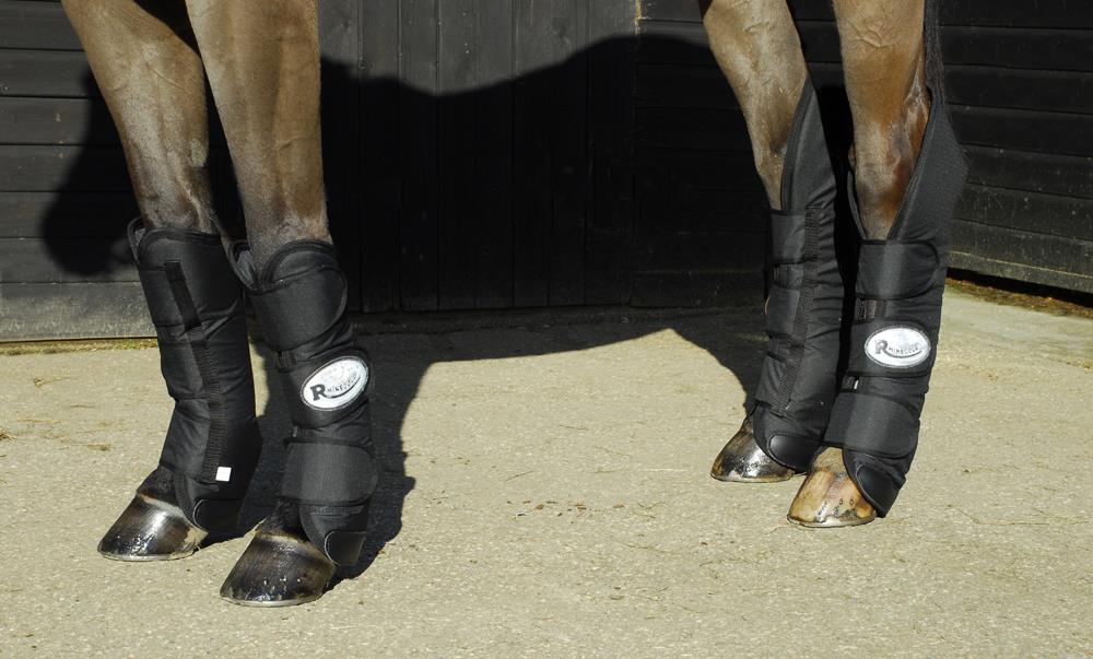 Rhinegold Ripstop Full Length Travel Boots - Set Of 4 (Black)