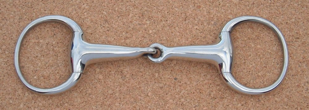 Jointed Hollow Mouth Eggbutt Snaffle